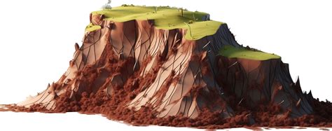 Landslide Png With Ai Generated 33647457 Png