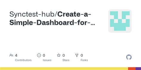 Github Synctest Hub Create A Simple Dashboard For Data Analysis In React
