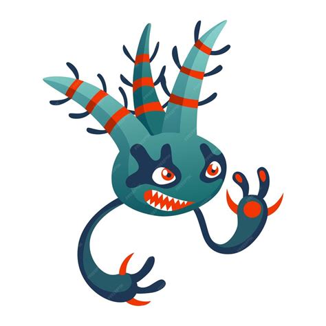 만화 박테리아 바이러스 세균 또는 미생물 재미있는 캐릭터 귀여운 아이 장난감 괴물 아이콘 벡터 병원체 미생물에 양식화된 그림