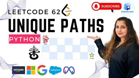 Leetcode62 Unique Paths Medium Python Amazon Google Microsoft