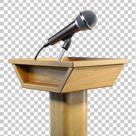Speech podium microphone public speaking speaking on transparent ...