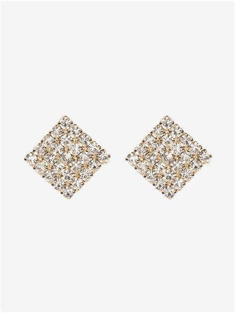 Brincos De Casamento Jóias De Casamento Com Strass Perfuradas