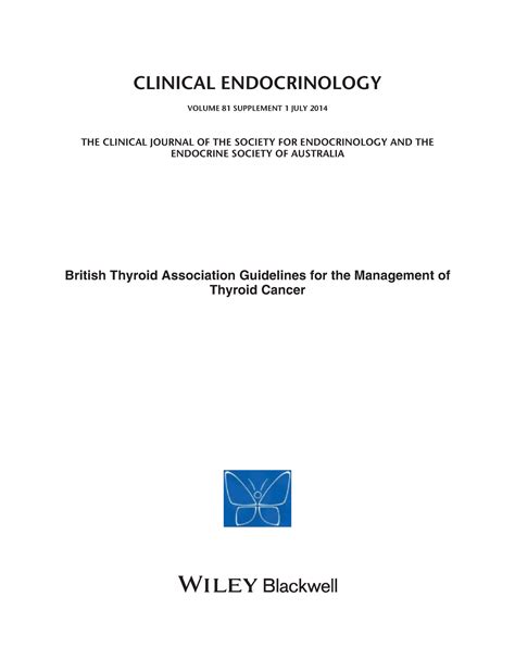 British Thyroid Association For Thyroid Cancer Clinical Endocrinology