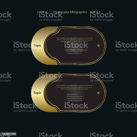 2 프리무임 및 골드 버튼 템플릿 디자인 그리고 둥근 요소 비즈니스 프로젝트 개발 프로세스 설계의 연속 단계의 개념 인포그래픽 디자인 0명에 대한 스톡 벡터 아트 및 기타