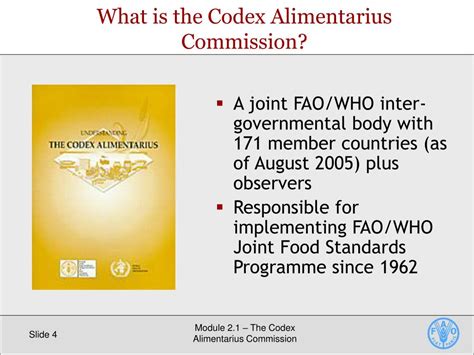 Ppt The Codex Alimentarius Commission Powerpoint Presentation Free