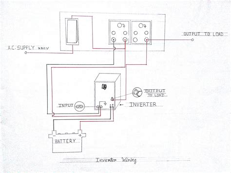 Home Inverter Connection Circuit Diagram