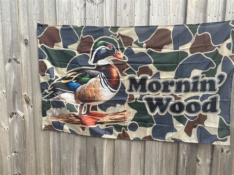 Mornin Wood Duck Swamplands Camo Flag Bad Bass Designs