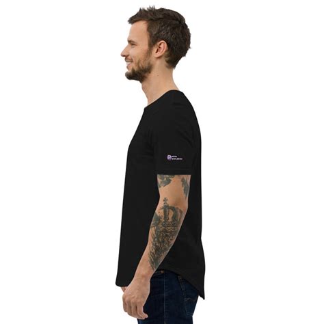 Mens Curved Hem T Shirt Etsy