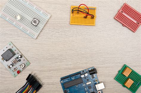 Stem Microcontroller Concept And Diy Electronic Kit Science Technology