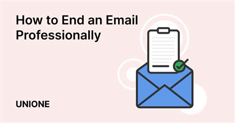 How To End An Email Professionally Examples UniOne
