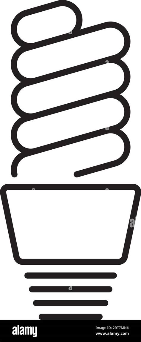 Vector Modern Lamp Lightining Technology Invention Vector Illustration On White Background