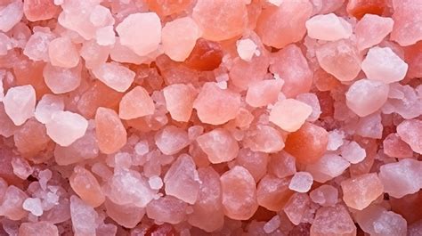 A Detailed Aerial View Of Himalayan Pink Salt Texture Up Close