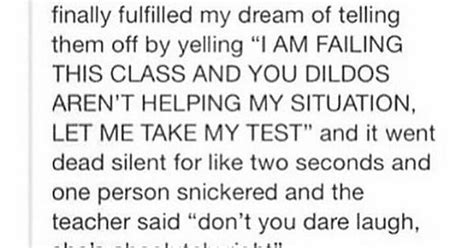 Or Maybe She Was Just Backing Up The Fact That This Person I Failing