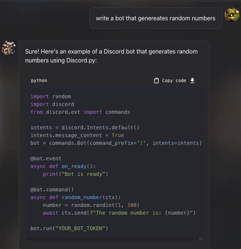 Creating A Customized Discord Bot With Instructions Rchatgptcoding