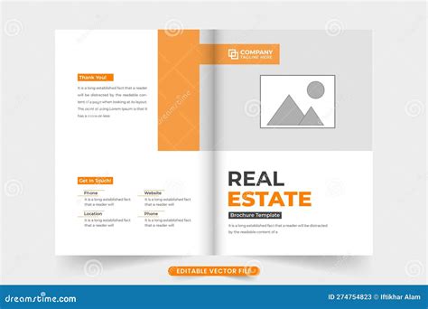 Simple Box Brochure Flyer Design Layout Template In A4 Size Vector Eps10