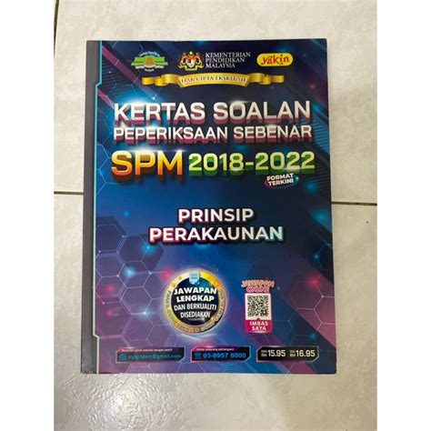 Preloved Soalan Sebenar Peperiksaan Spm Prinsip Akaun Shopee Malaysia