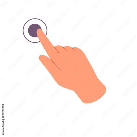 Double Taps On Sensor Screen With Index Finger Hand Gesture Tutor For