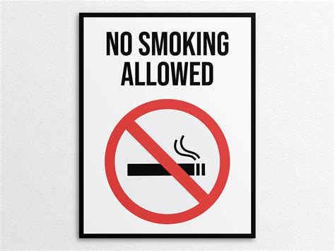 No Tobacco Sign Board