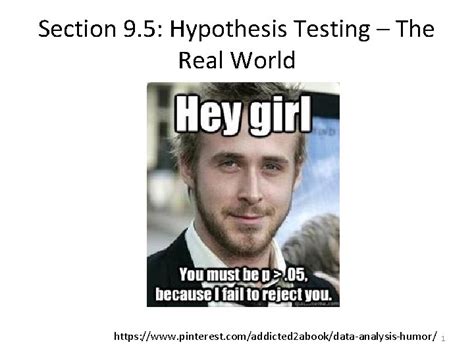 Section 9 5 Hypothesis Testing The Real World