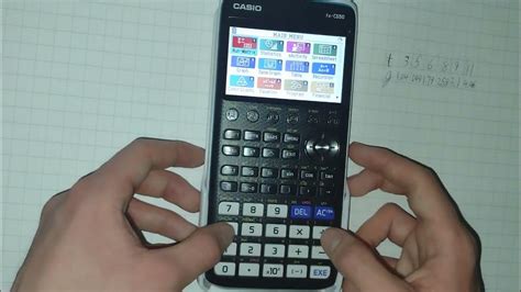 working with lists on the casio fx cg50 graphing calculator youtube