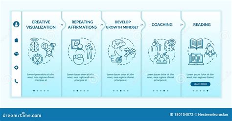 Lifestyle Training Onboarding Vector Template Stock Vector