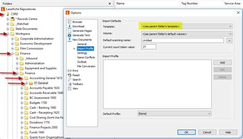how to set default template laserfiche answers