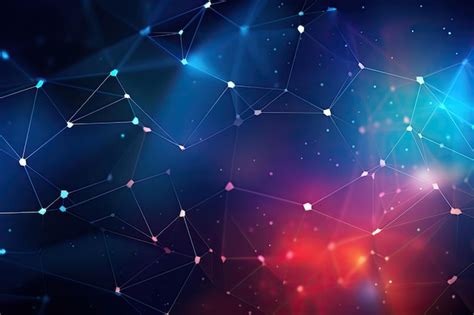 Premium Ai Image Abstract Polygonal Space Low Poly Dark Background