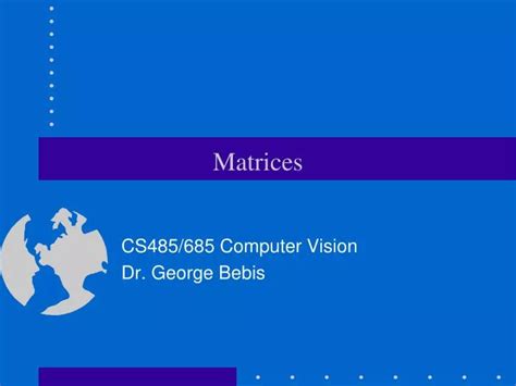 Ppt Matrices Powerpoint Presentation Free Download Id