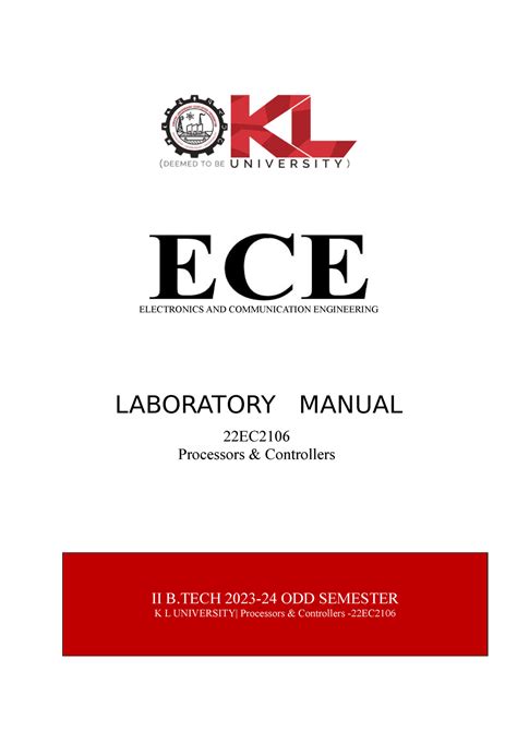 Processors And Controllers Electronics And Communication Engineering