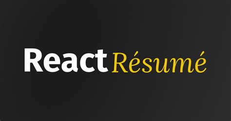 create and host your personal portfolio website react resume