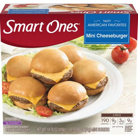 Smart Ones Mini Cheeseburgers Sandwiches 246 Oz Delivery Or Pickup
