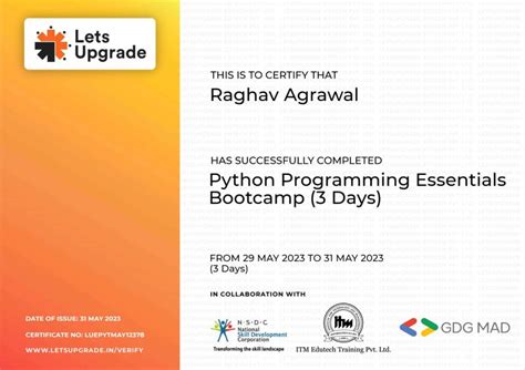 raghav agarwal on linkedin hey everyone i am excited to share that i have completed the python…