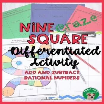 Multiply And Divide Rational Numbers Activity Game Review Printable