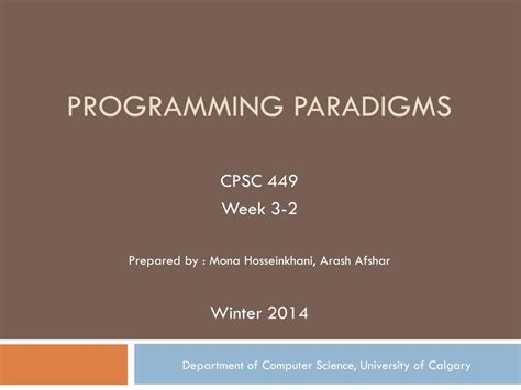Ppt Programming Paradigms Powerpoint Presentation Free Download Id