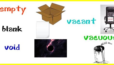 Empty Blank Void Vacant Vacuous
