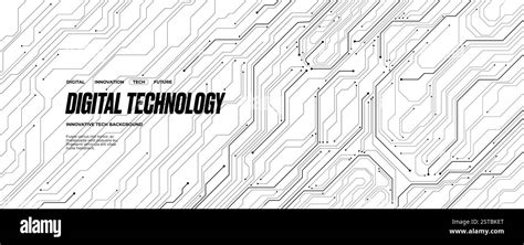 Digital Circuit Board Technology Background Abstract Circuit Stock Vector Image And Art Alamy