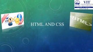 Web Development Basics PPTX Web Design And HTML Internet