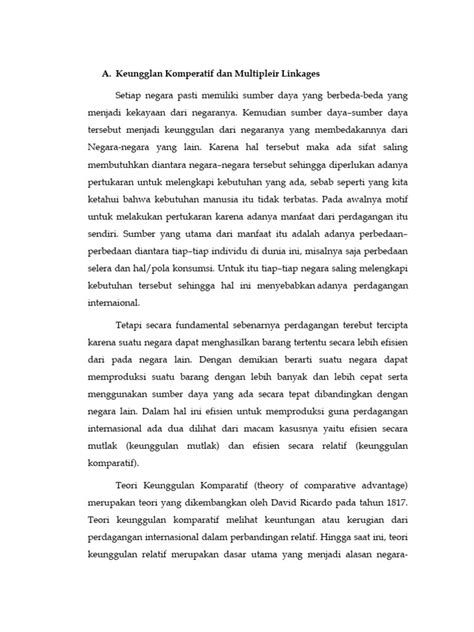 Paper Keungglan Komperatif Dan Multipleir Linkages Pdf