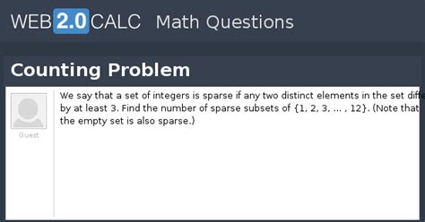 View Question Counting Problem
