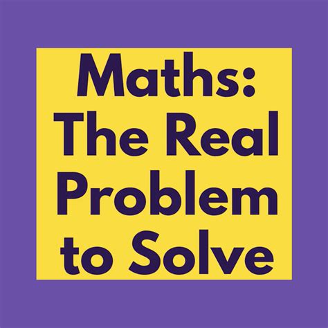 Maths The Real Problem To Solve Winning With Numbers