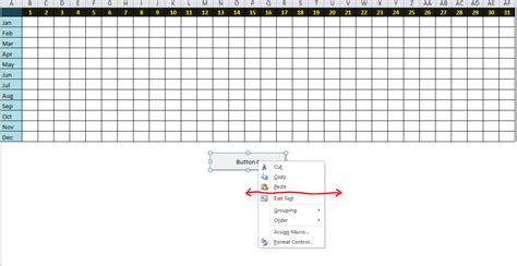 Excel Macro Properties Menu Stack Overflow