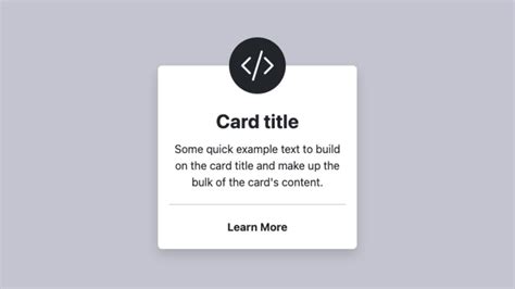 Bootstrap Card With Icon Youtube