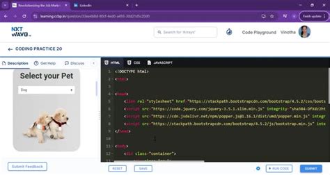 Vinotha V On Linkedin Day68 Ccbp Nxtwav 100dayscodechallenge Html