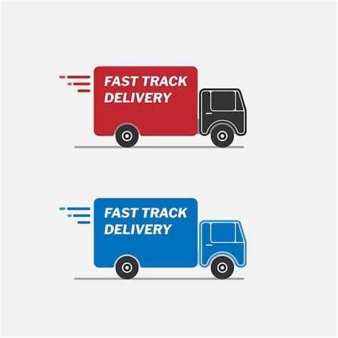 Premium Vector Fast Track Delivery Truck Vector Ecommerce Icon Symbol