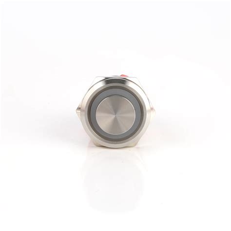 22mm 18a 250v 6pin Led Light Button Switch Momentary Reset Metal Push