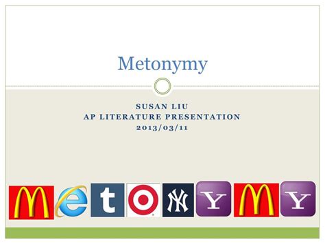 Ppt Metonymy Powerpoint Presentation Free Download Id4597378