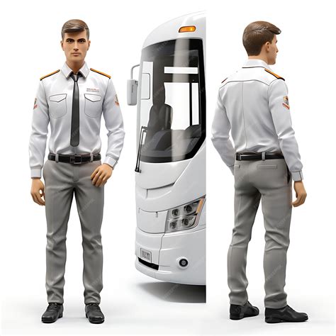 Premium Photo 3d Of Bus Driver A Reliable Bus Driver In A Uniform With Com Character