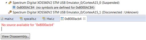Ccsdra756 Unable To Associate Arm Assembly Source During Debug Code