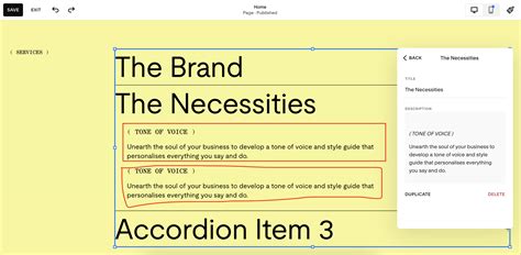 How To Insert Blank Text Space Within An Accordion Block Fonts Colors And Images