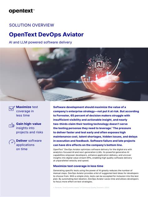 opentext slo devops aviator en pdf artificial intelligence